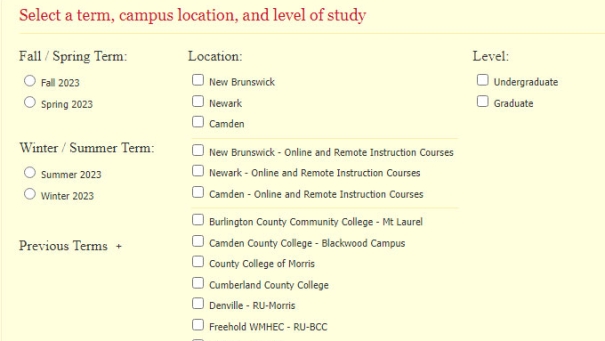 Registration and Course Information | Rutgers University-Camden